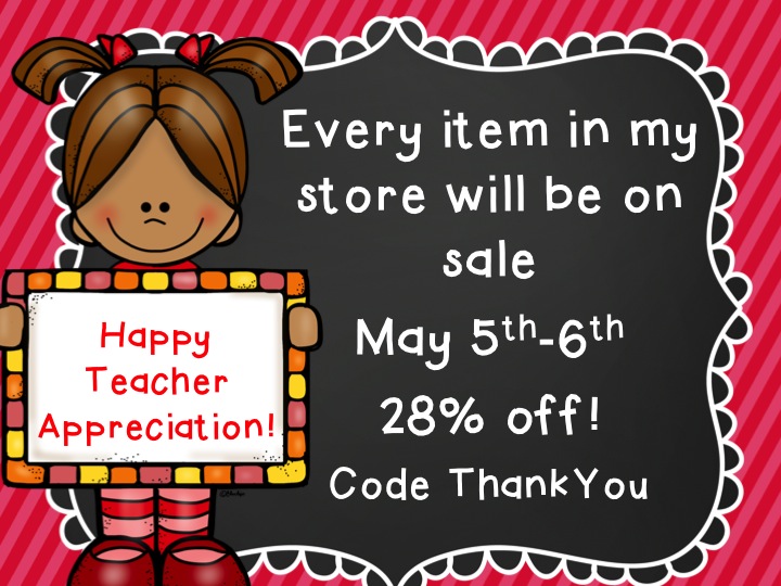 Teacher Appreciation Sale! | Teacher Blog Spot